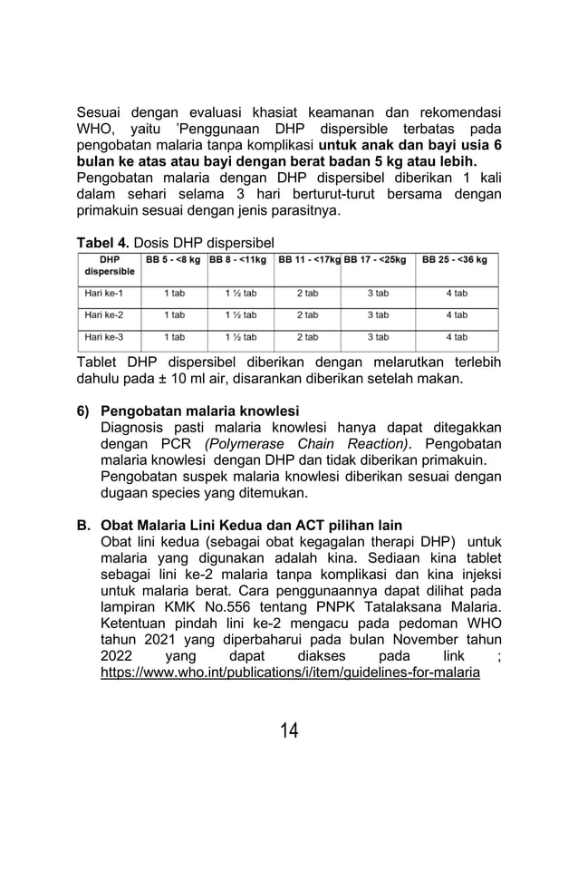 Buku Saku Tata Laksana Malaria Kemenkes. | PDF