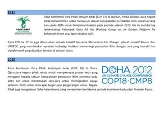 Buku sejarah perundingan unfccc 2 | PDF