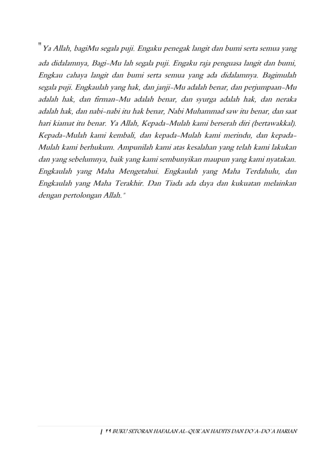 Buku Target Setoran Hafalan SMPIT-MC | PDF