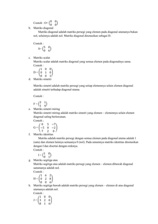 Buku siswa Materi Matriks | DOCX
