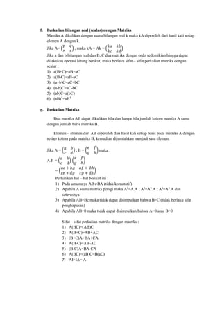 Buku siswa Materi Matriks | DOCX