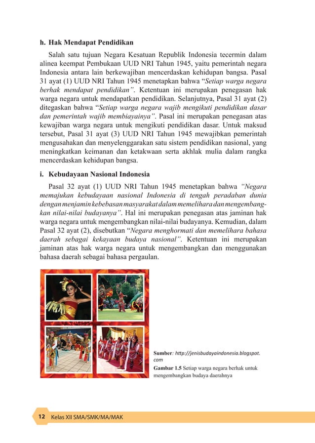 BUKU SISWA PPKn KELAS XII EDISI REVISI 2018 | PDF