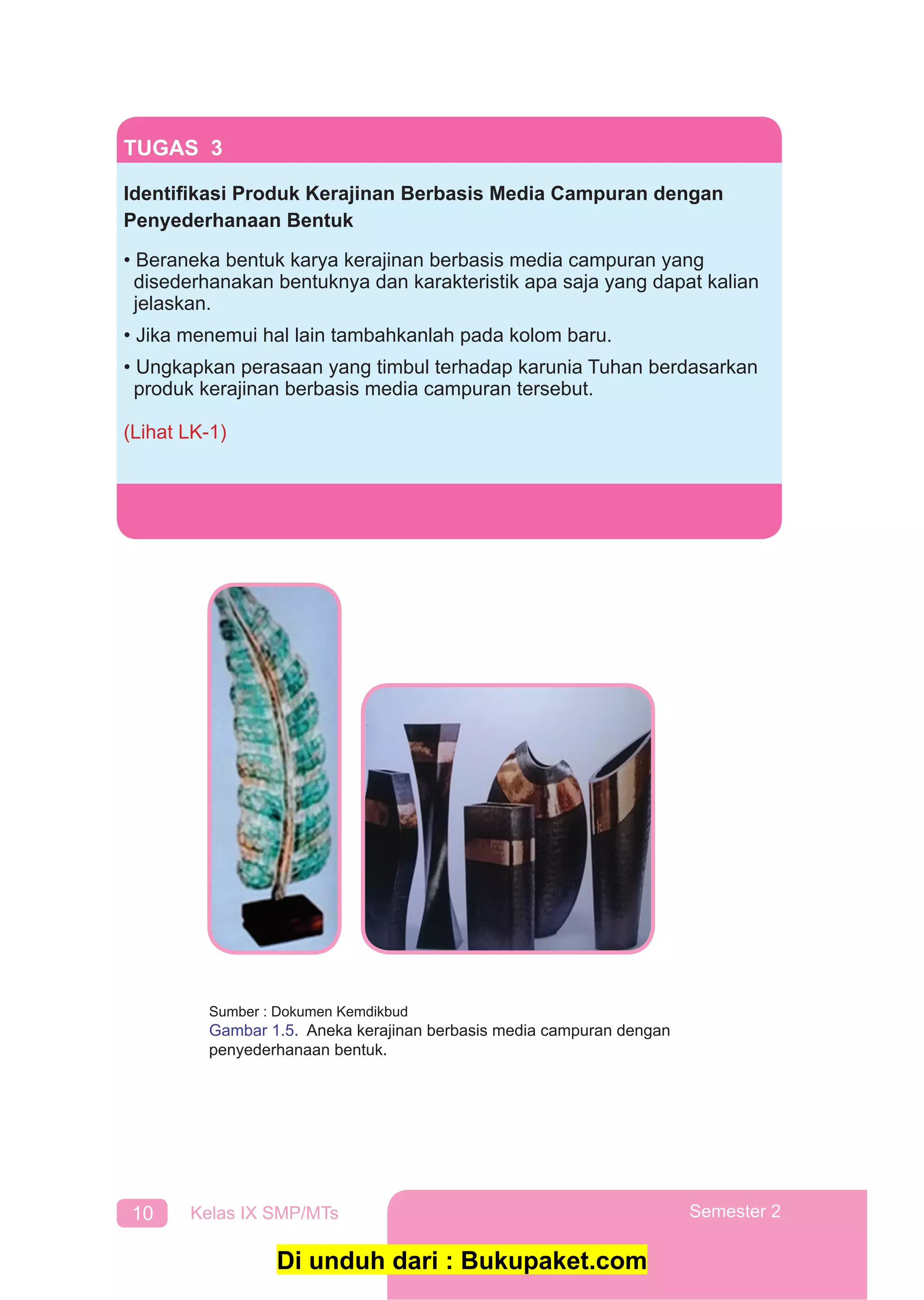 Buku siswa prakarya kelas 9 k13 revisi 2018 | PDF