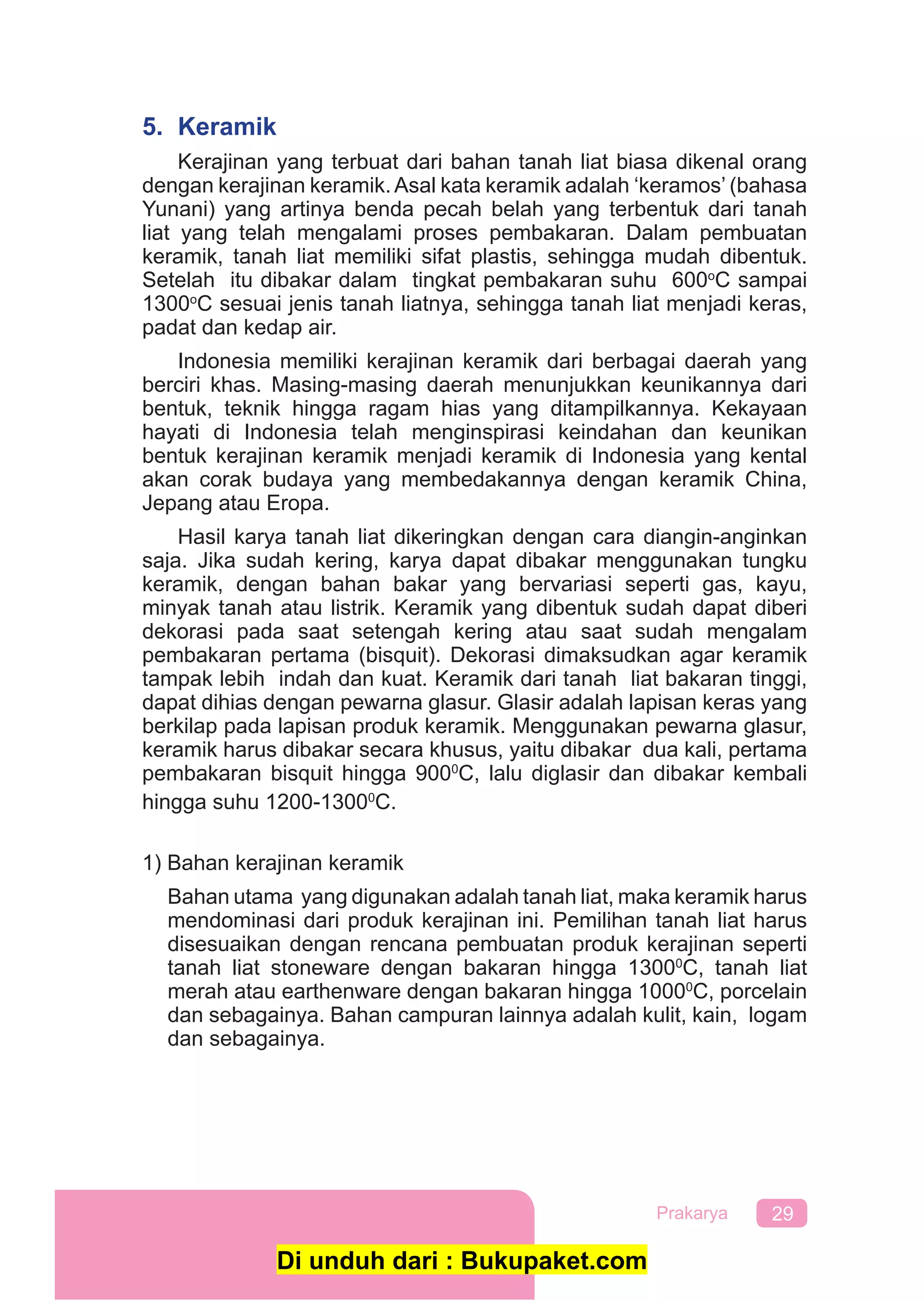 Buku siswa prakarya kelas 9 k13 revisi 2018 | PDF