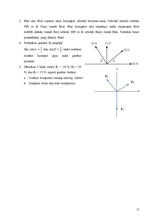 VECTOR DAN LATIHAN SOAL - PELAJARAN SMA FISIKA | DOCX