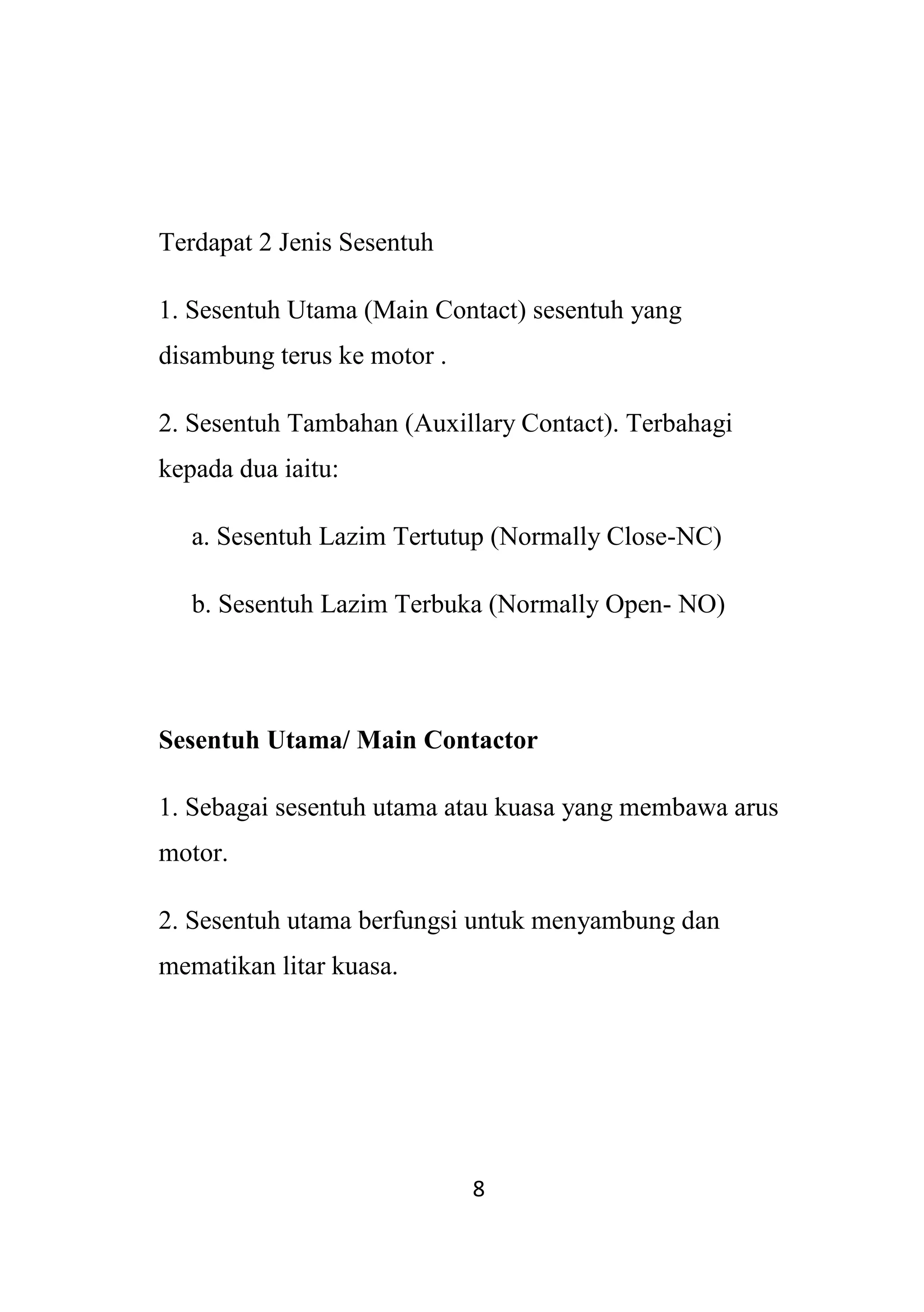 KOMPONEN KAWALAN MOTOR | PDF