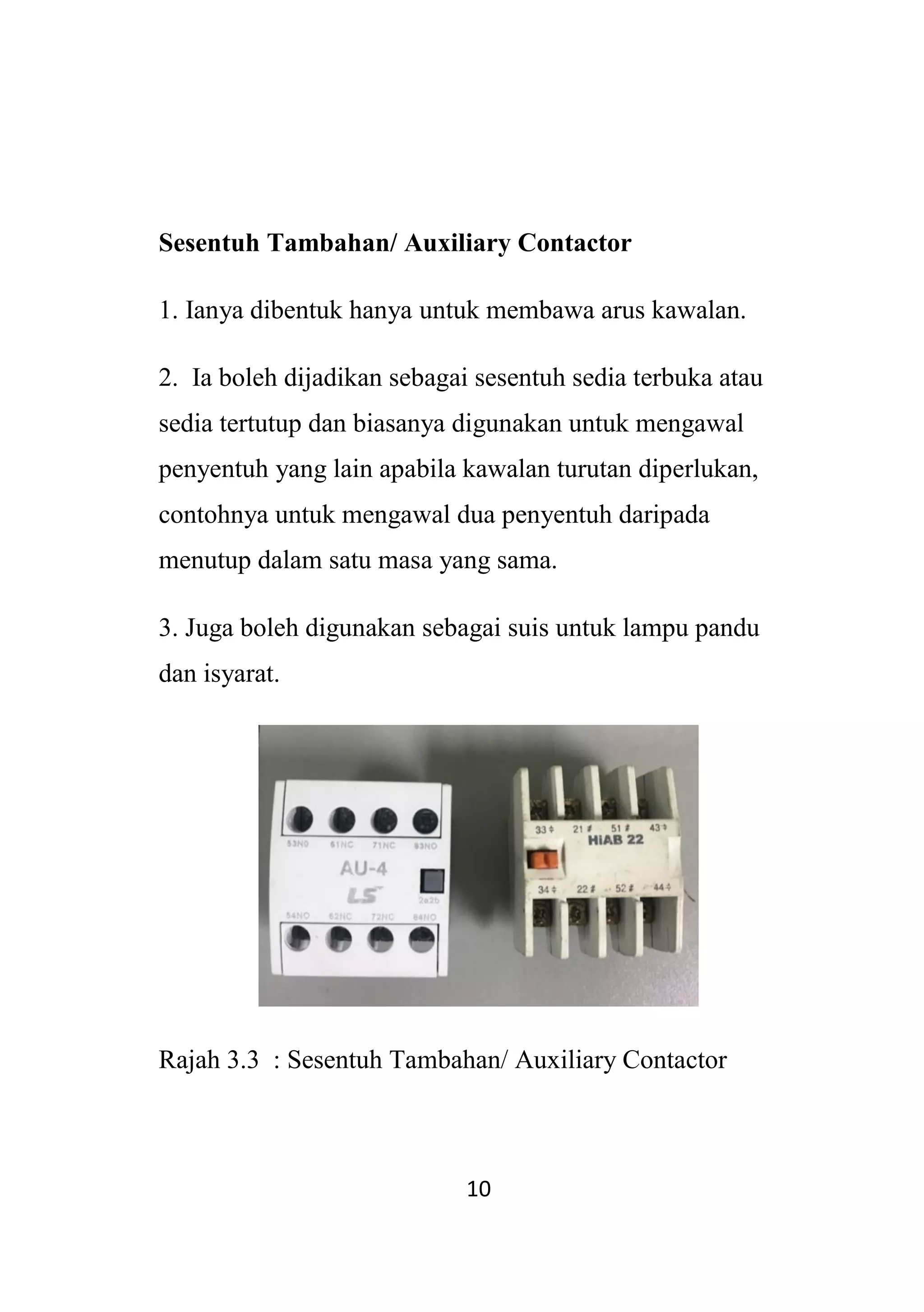 KOMPONEN KAWALAN MOTOR | PDF