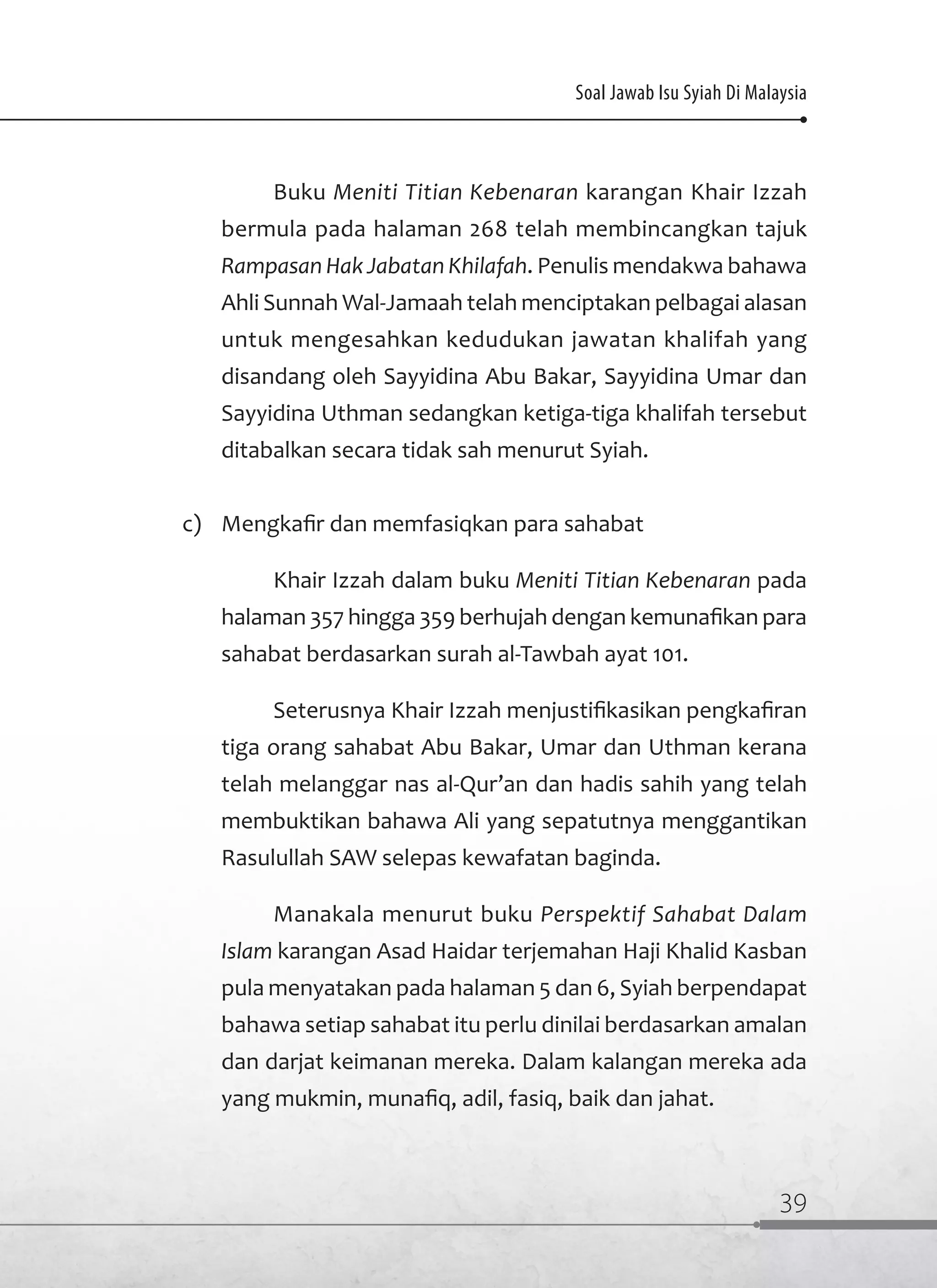 soal jawab isu syiah di malaysia | PDF