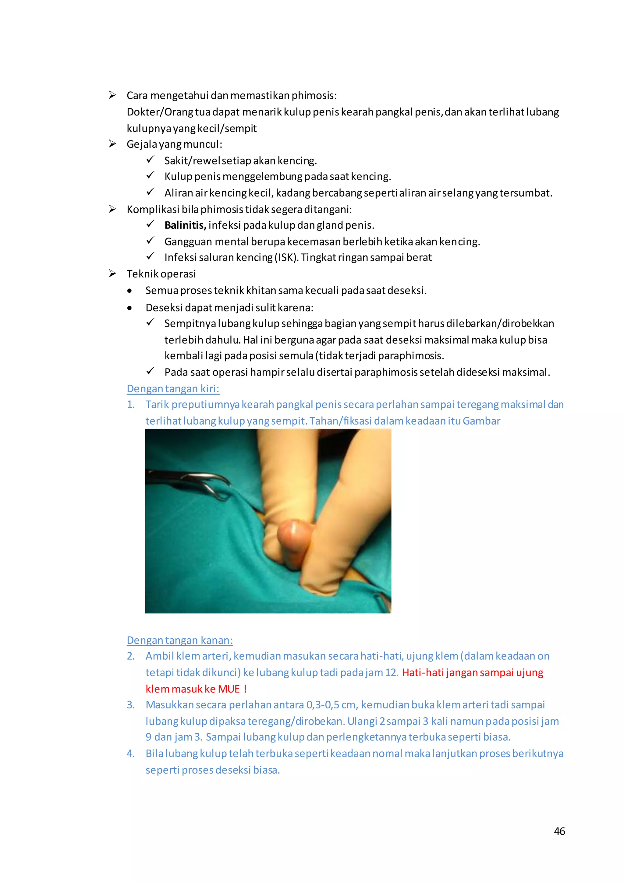 Buku step by step tobe a great operator circumcision | PDF