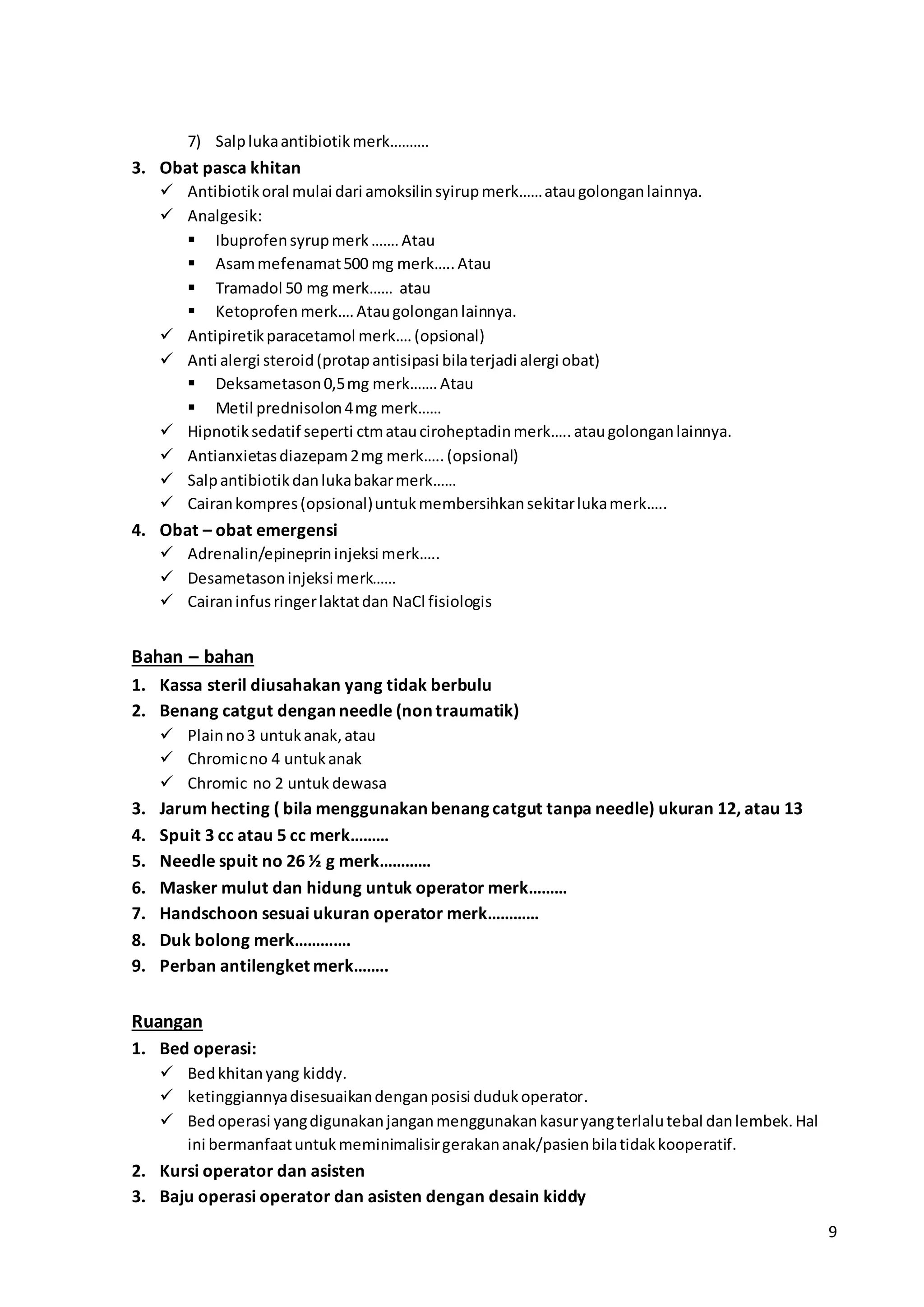 Buku step by step tobe a great operator circumcision | PDF