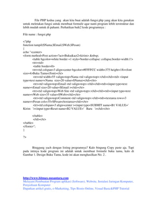 Buku tamu php&my sql | PDF