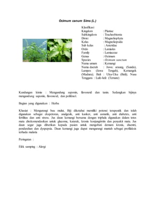 Buku tanaman obat | DOCX