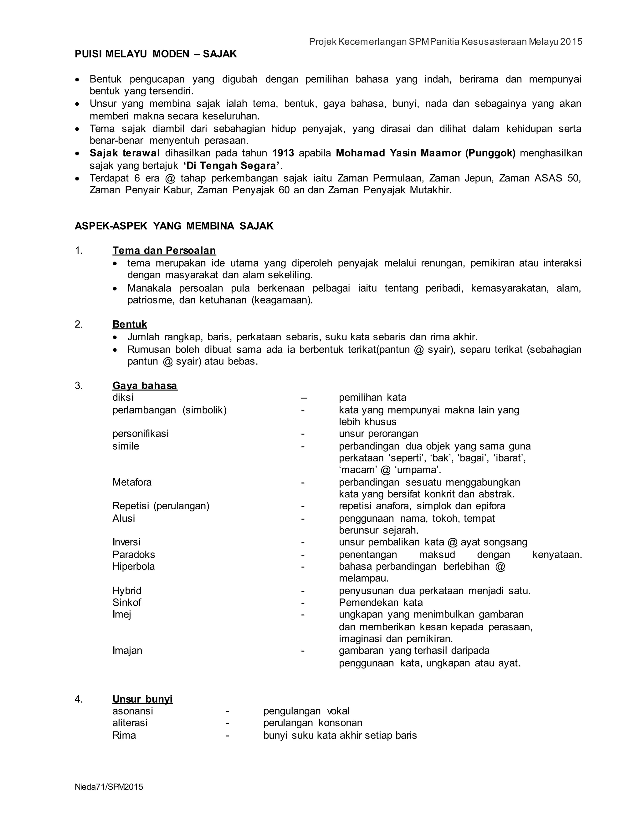 Buku teknik penciptaan sajak 2 | DOC