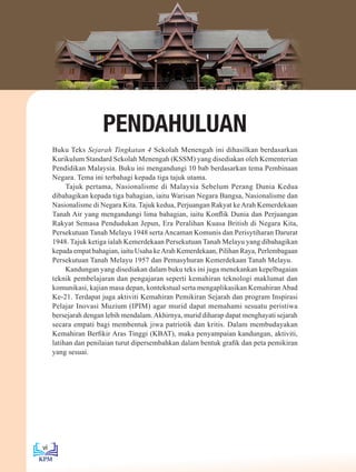 BUKU TEKS SEJARAH KSSM TING. 4 | PDF
