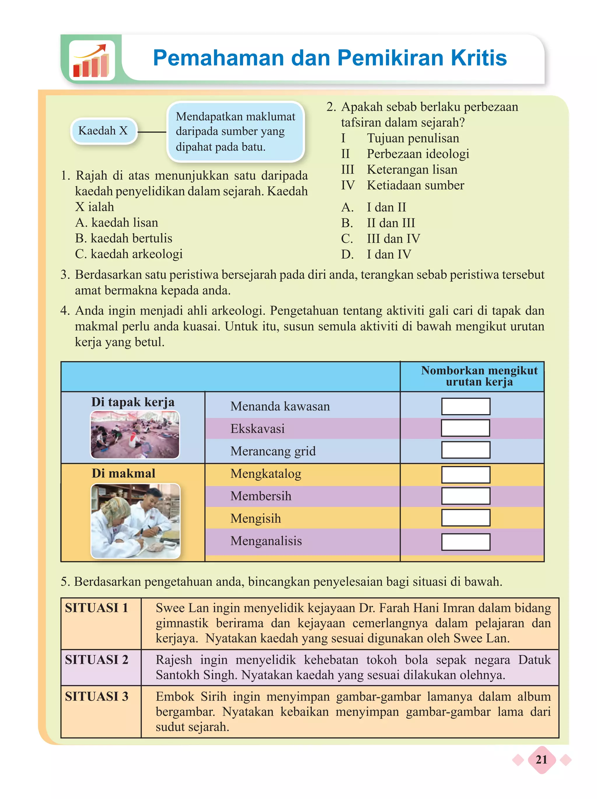 Buku Teks Sejarah Tingkatan 1 KSSM | PDF