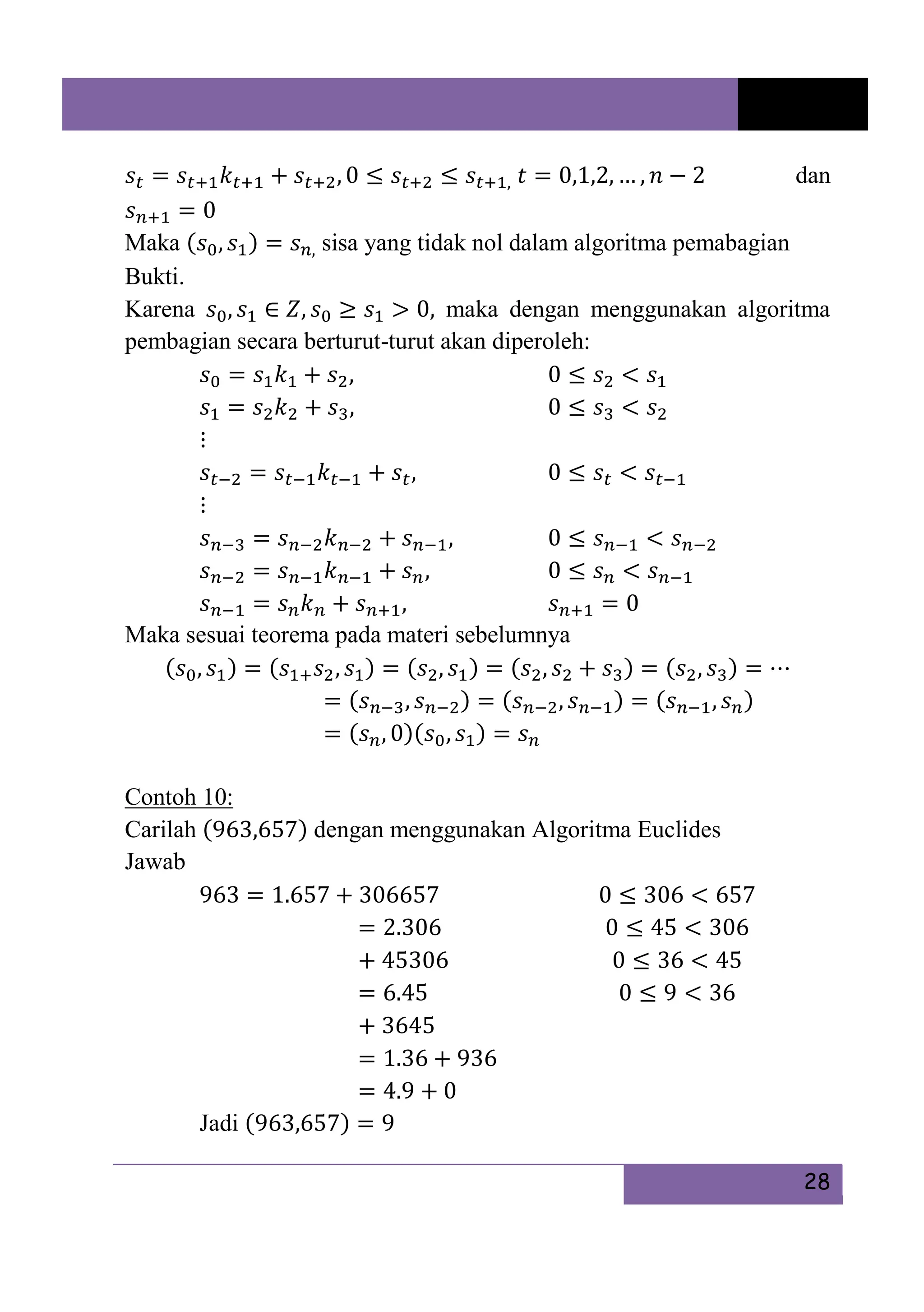 Buku Teori Bilangan Dilengkapi dengan soal | PPT