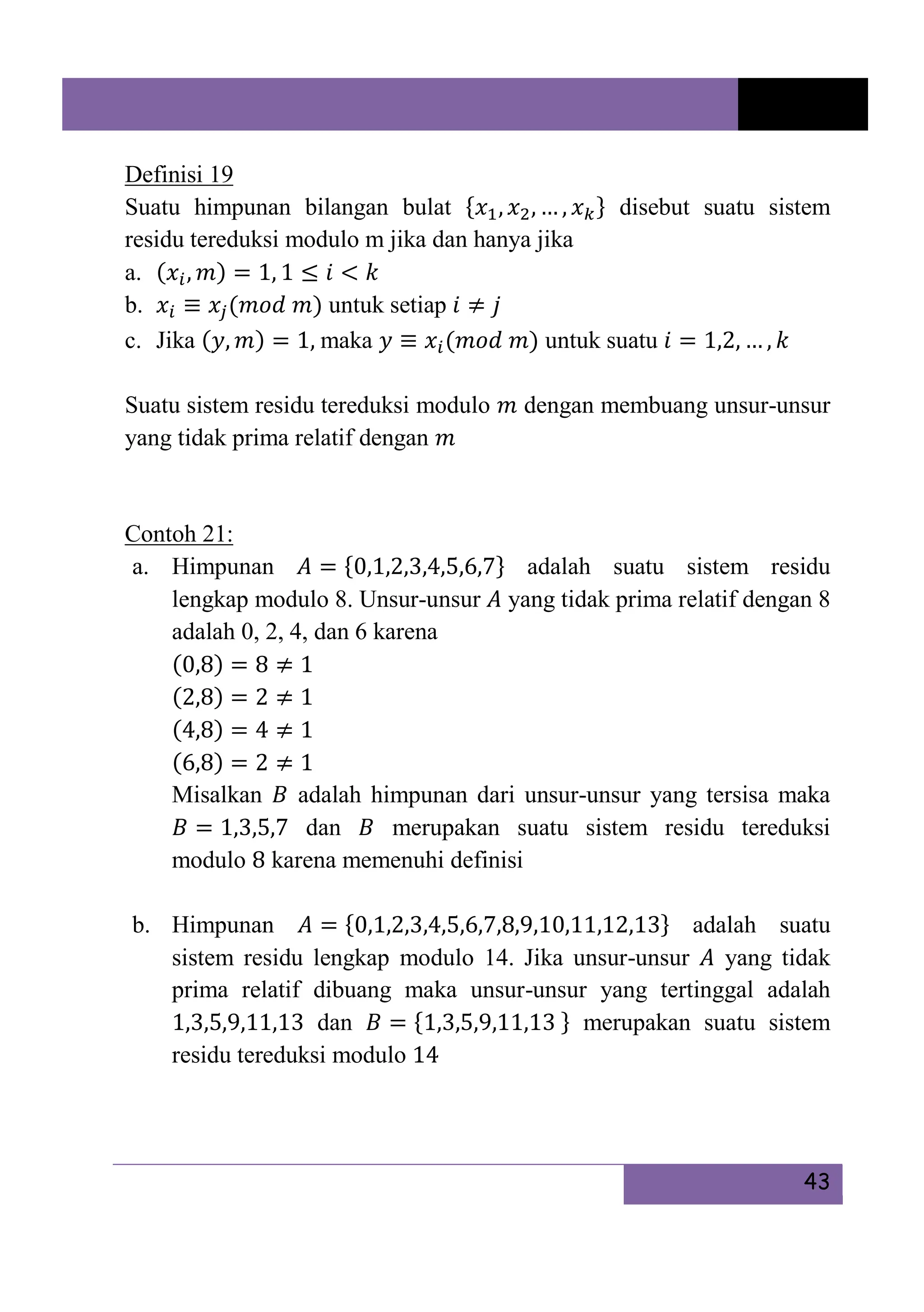 Buku Teori Bilangan Dilengkapi dengan soal | PPT