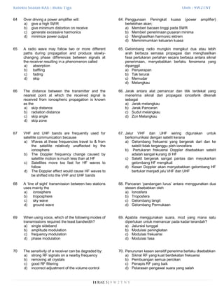 Buku tiga soalan (percubaan) radio amatur - dara | PDF