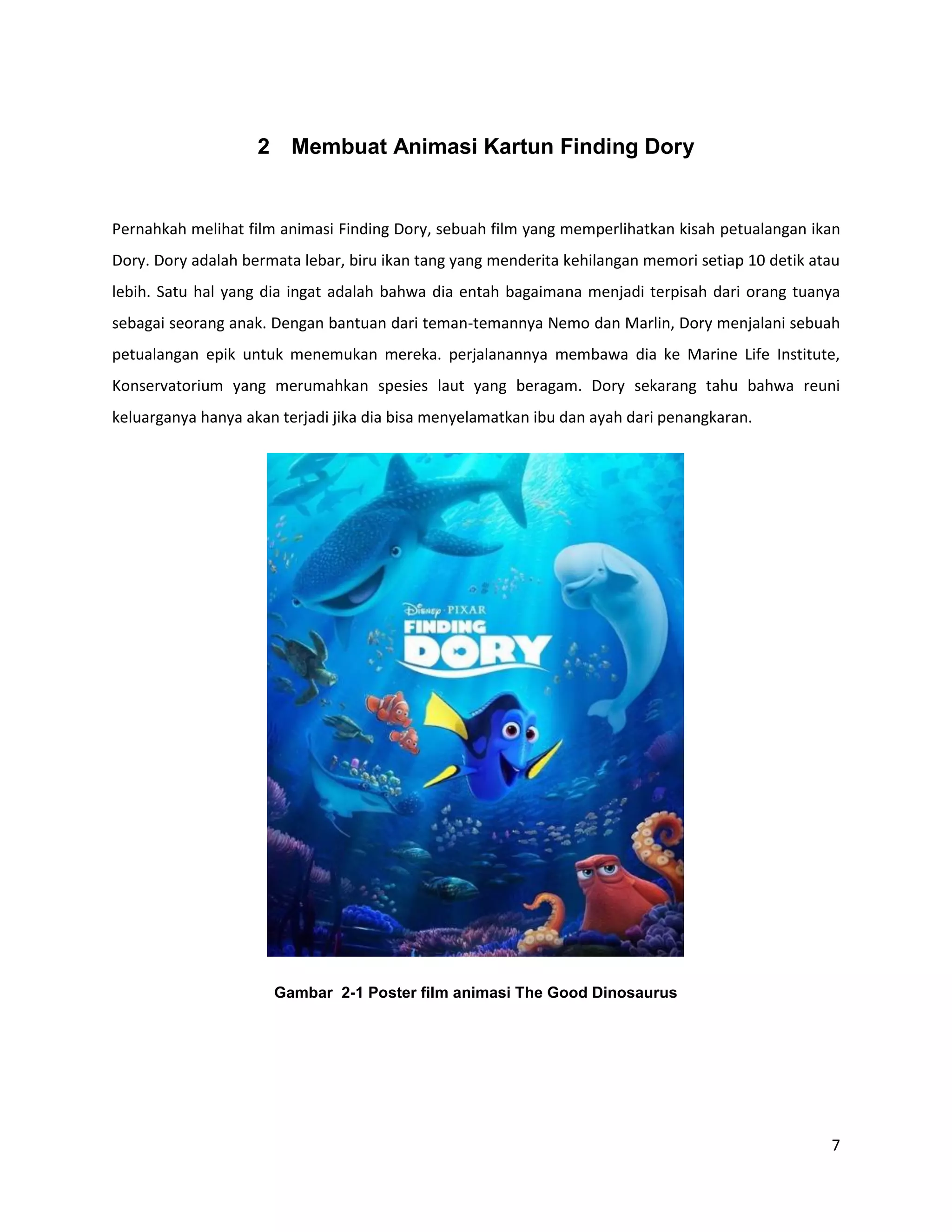 Buku workshop animasi kartun finding dory | PDF
