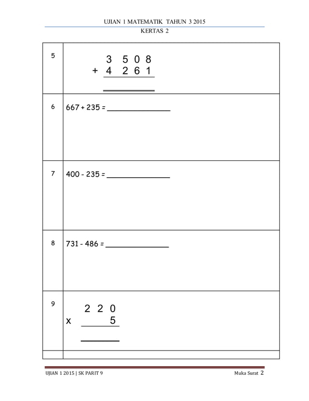 Bulan mac 2015 t3 maths | DOCX