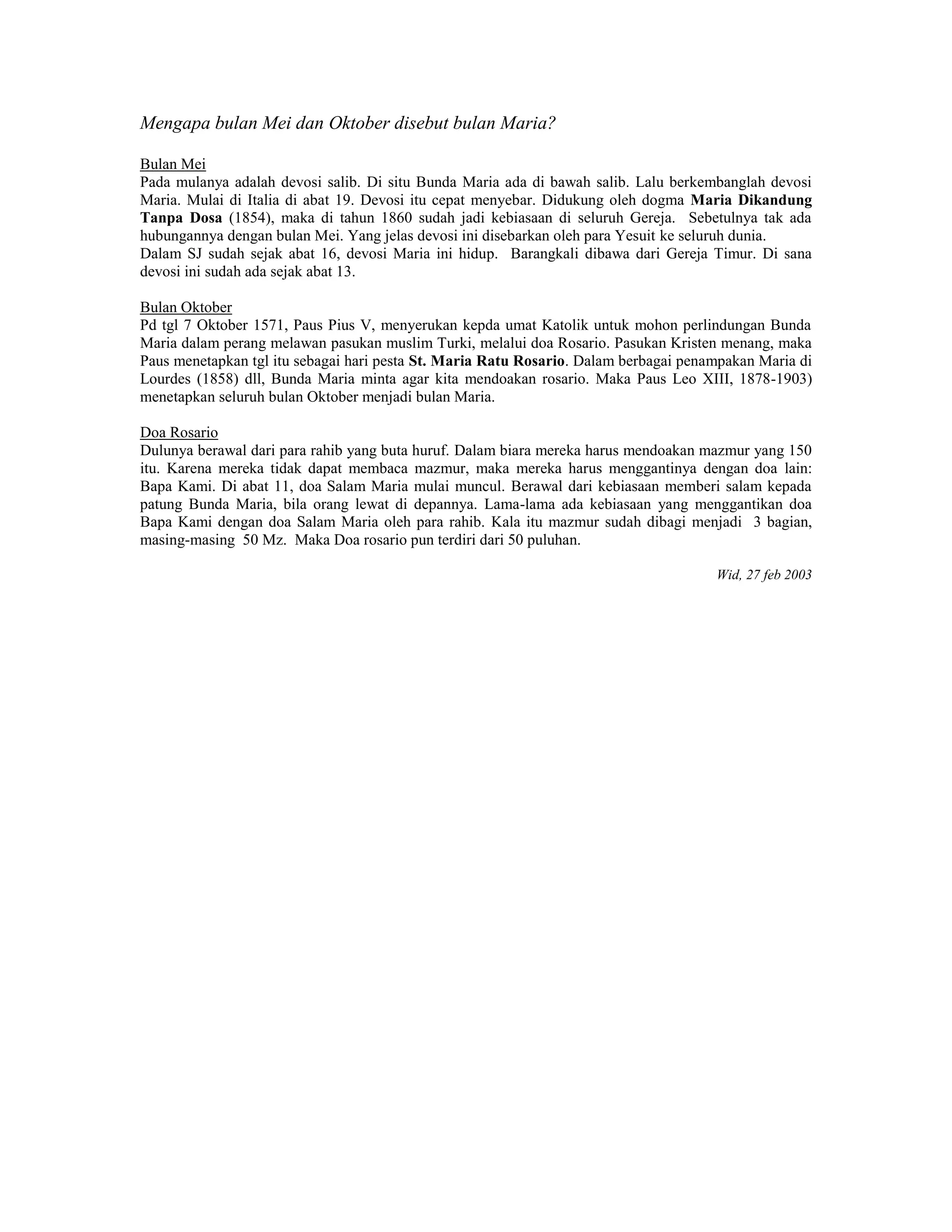 BULAN MARIA | PDF