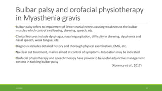 Orofacial physiotherapy in the management of dysphagia and dysphonia ...
