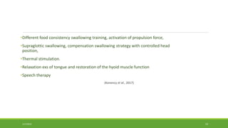Orofacial physiotherapy in the management of dysphagia and dysphonia ...