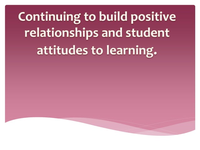 CPD Building positive relationships. | PPTX | Educational Assessment ...