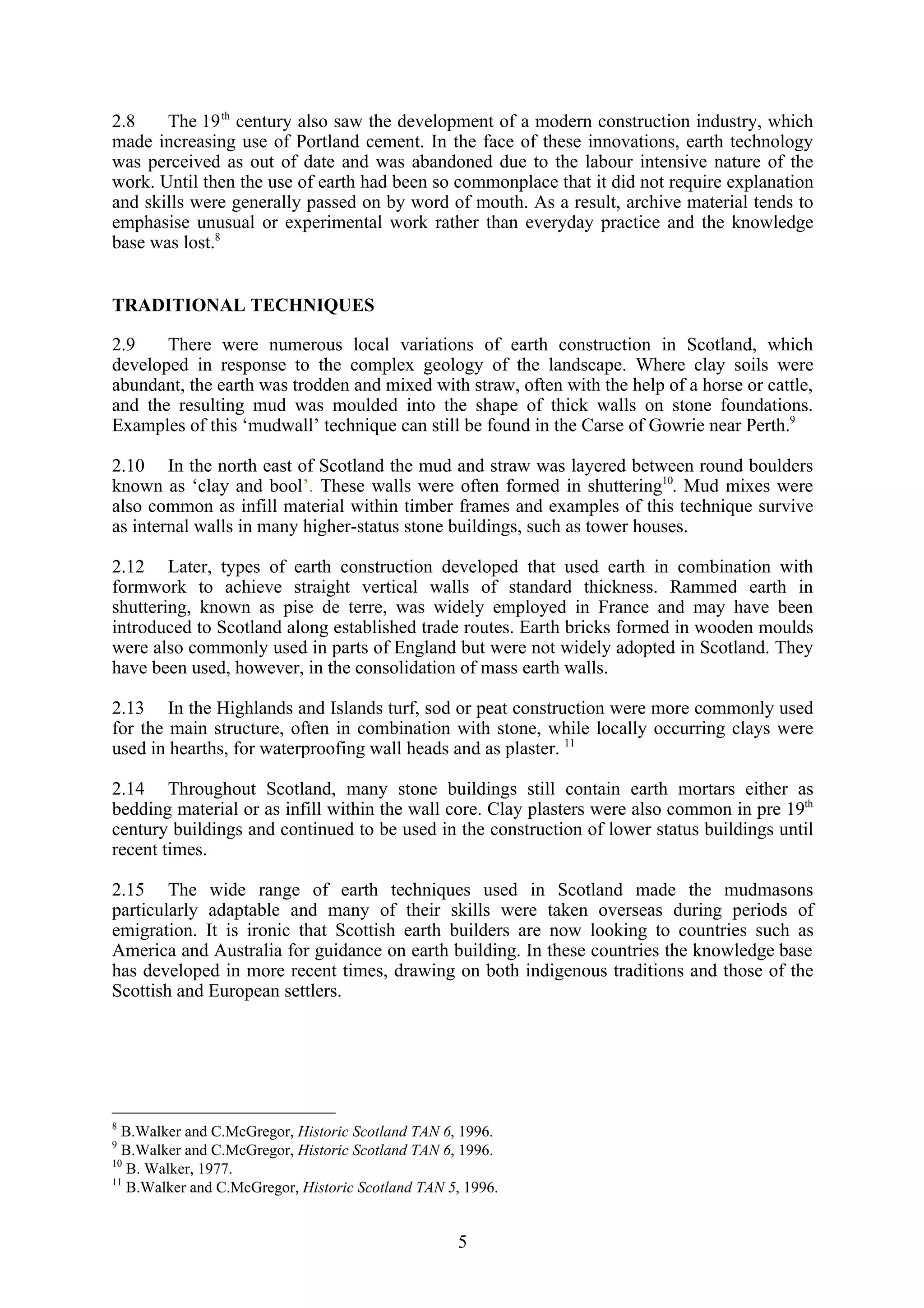 Bulding with earth in scotland | PDF