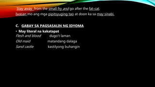 Idyomatikong Pagsasalin at Hybrid na Teksto | PPTX