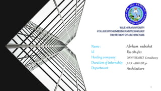 BULE HORA UNIVERSITY.pptx | Undergraduate Education | College Education