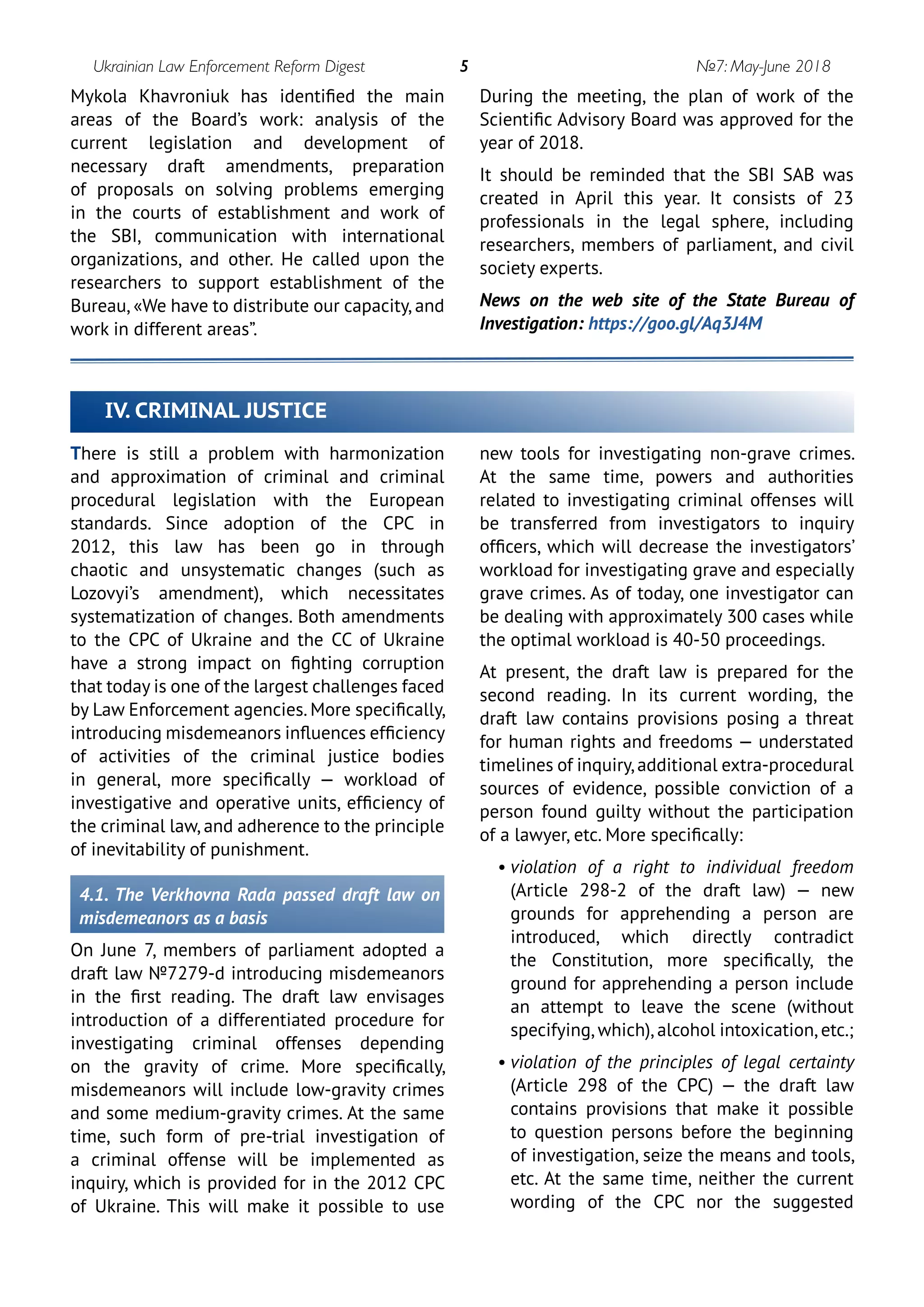 Ukrainian Law Enforcement Reform Digest #7 | PDF Ukrainian Law Enforcement Reform Digest #7 | PDF