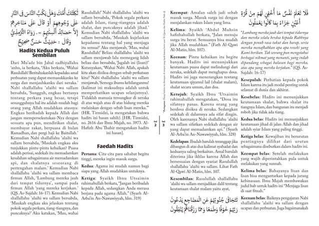 Buletin-40 hadits Arbain-An-nawawiyah-Hadits ke-29 | PDF