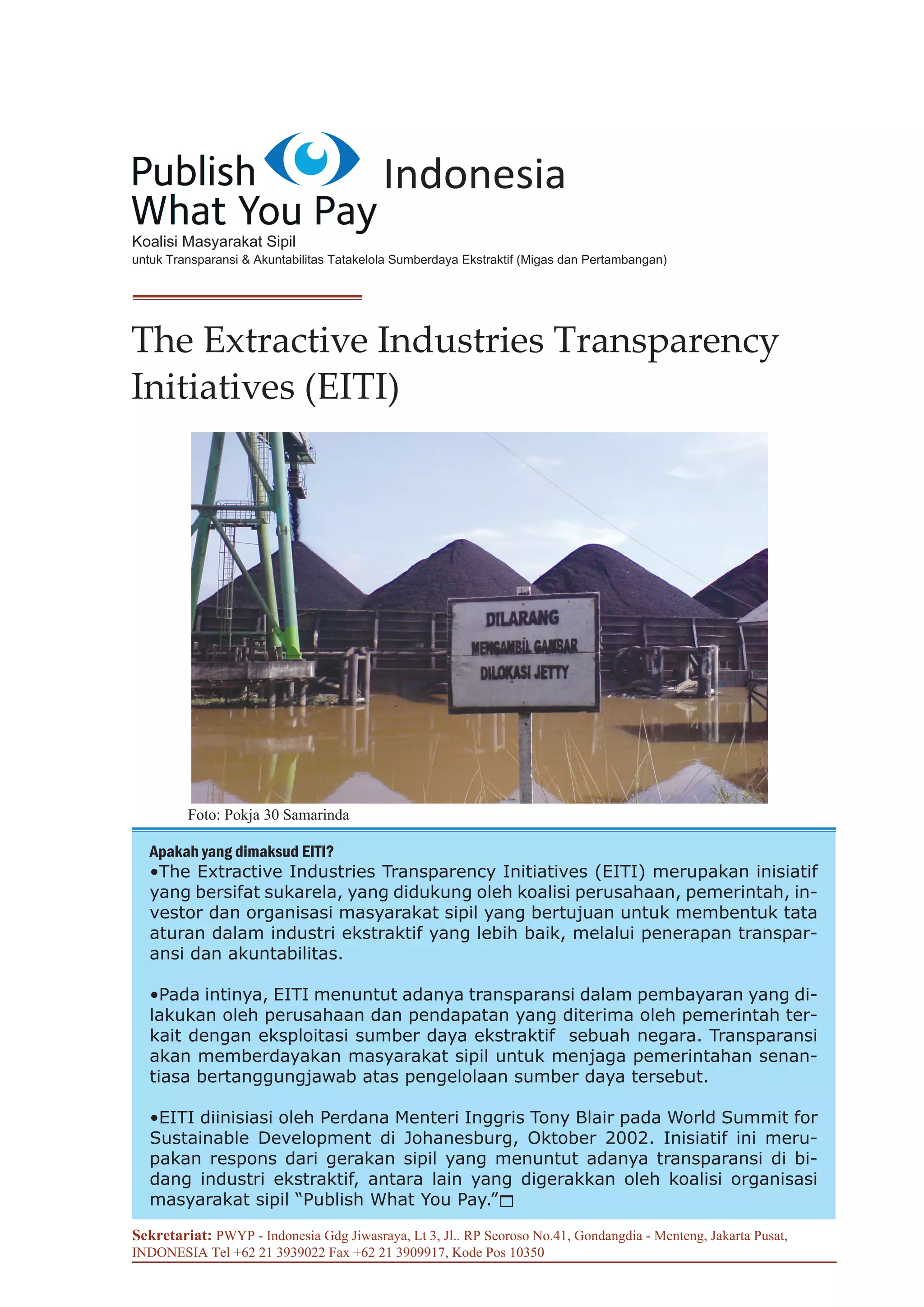The Extractive Industries Transparency Initiatives (EITI) | PDF