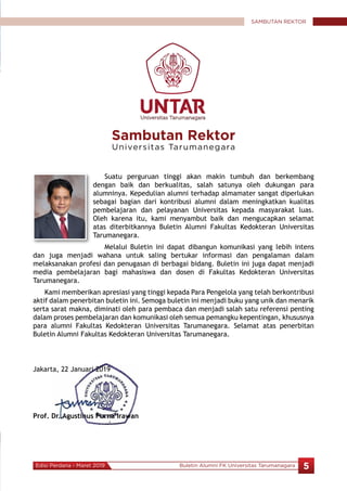 Buletin alumni fk untar no 01 maret 2019 | PDF