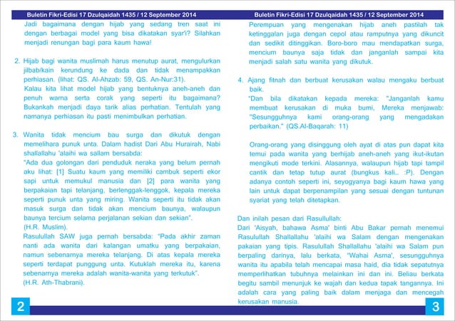 Buletin fikri 1 "Hijab Alay" | PDF