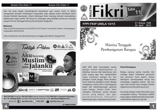 Buletin fikri 11 wanita tonggak pembangunan bangsa | PDF