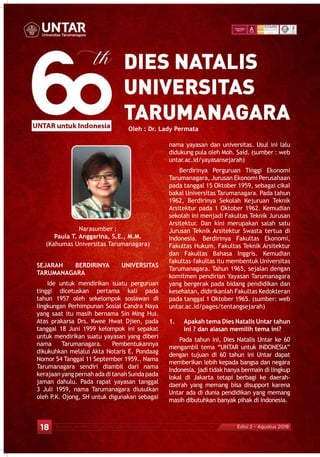 Buletin fk untar edisi 3 feb 2020 | PDF