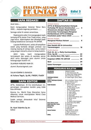 Buletin fk untar edisi 3 feb 2020 | PDF