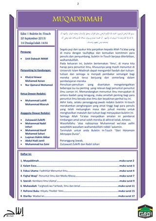 Buletin In-Touch Edisi 1 20/9/13 | PDF
