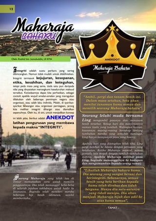 Buletin Integriti Siri 3 Tahun 2018 | PDF