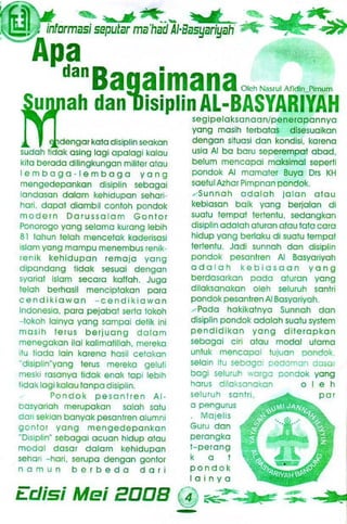 Buletin Isma Pondok Pesantren Al-Basyariyah Bandung (Mei 2008) | PDF