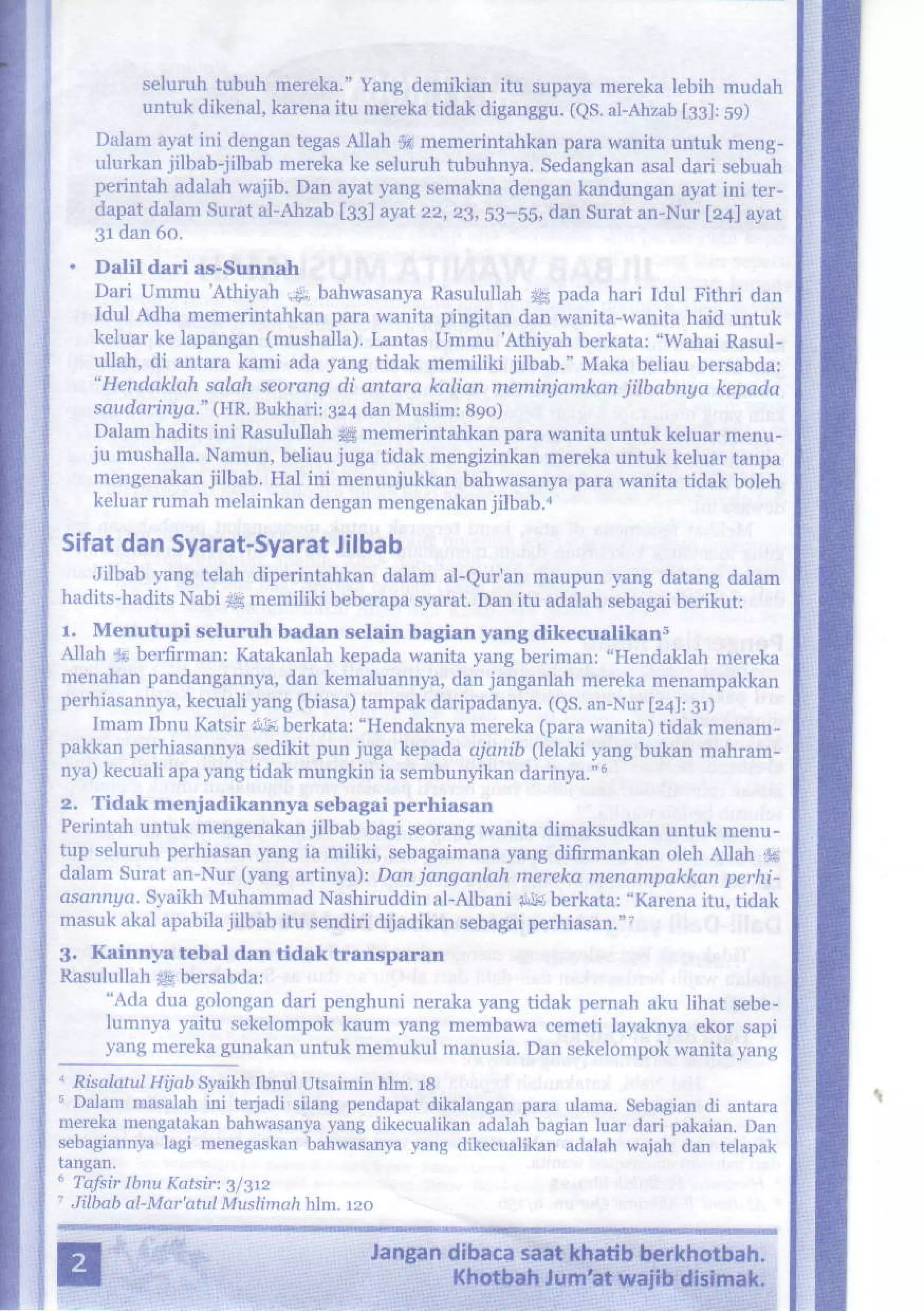 Buletin jumat al furqon tahun 05 volume 03 nomor 02 jilbab wanita ...