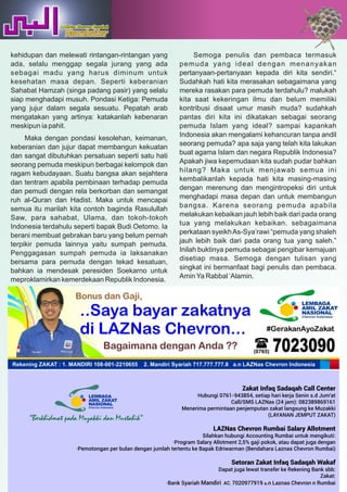 Buletin Jumat LAZNas Chevron Rumbai Pemuda Sebagai Pengobar Kemajuan | PDF