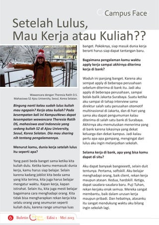 Buletin kampus news edisi mei 2013 | PDF