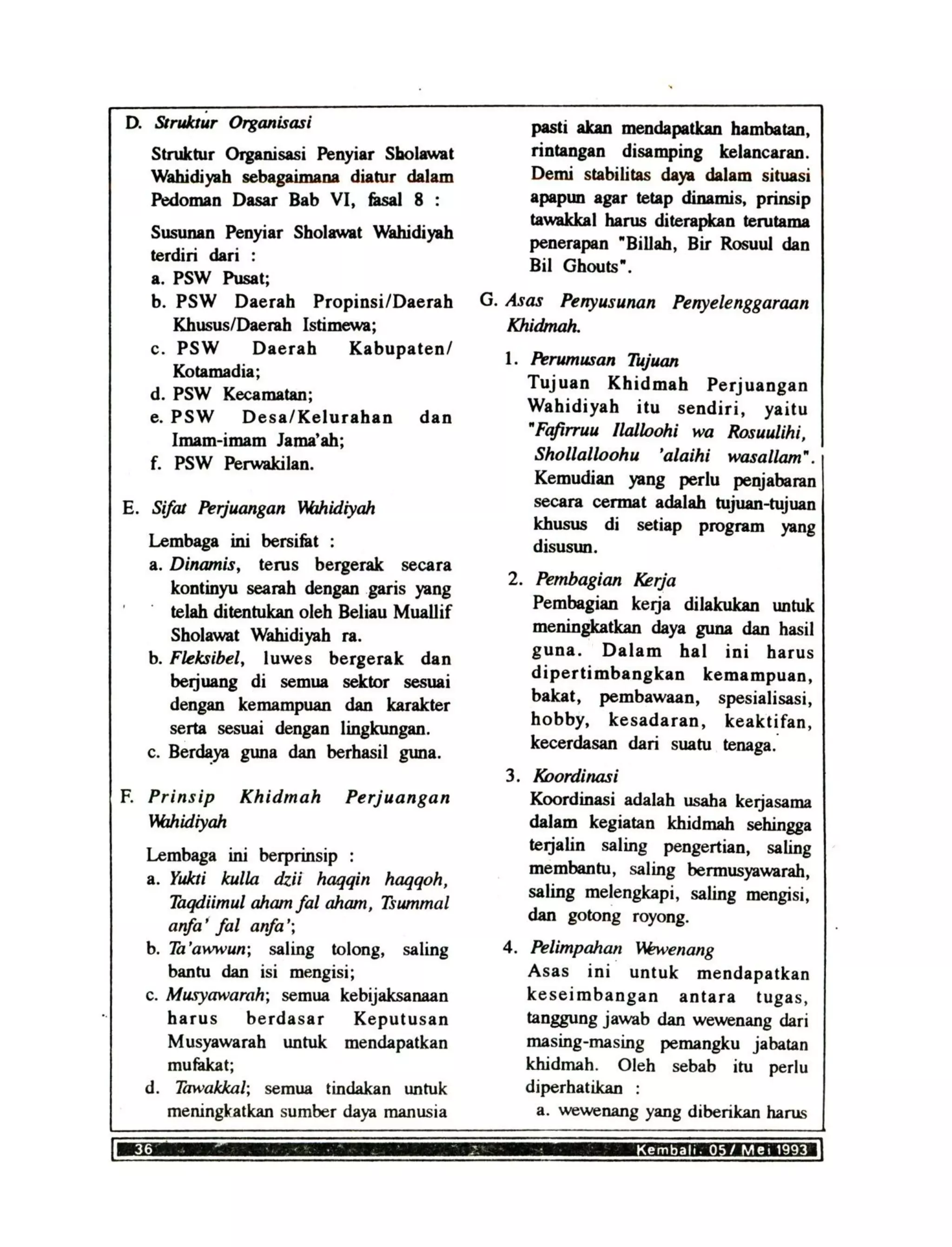 Buku Wahidiyah : Buletin kembali edisi 5 | PDF