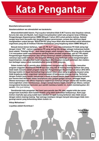 Buletin Pengembangan Kepemimpinan ISMKI Wilayah 1 | PDF