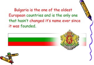 Bulgaria's Presentation | PPT