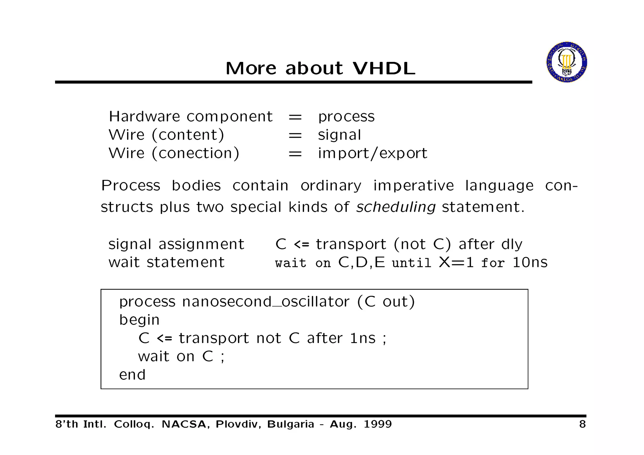 The mixed-signal modelling language VHDL-AMS and its semantics (ICNACSA 1999) | PDF