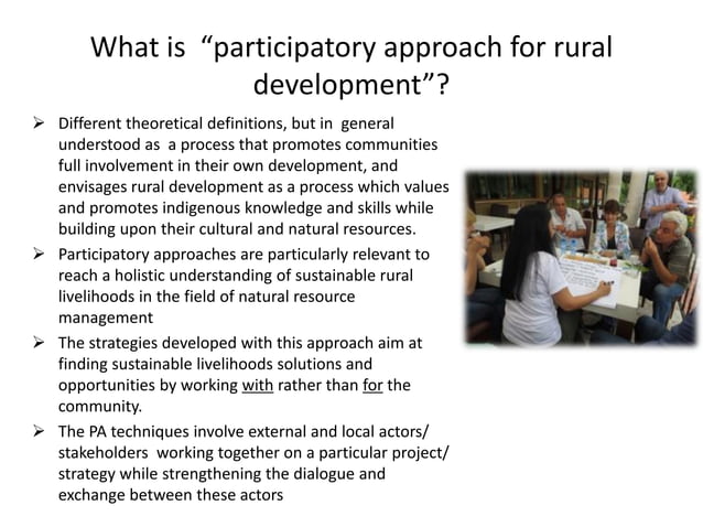 Participatory approach for rural development, Vyara Stefanova | PPT